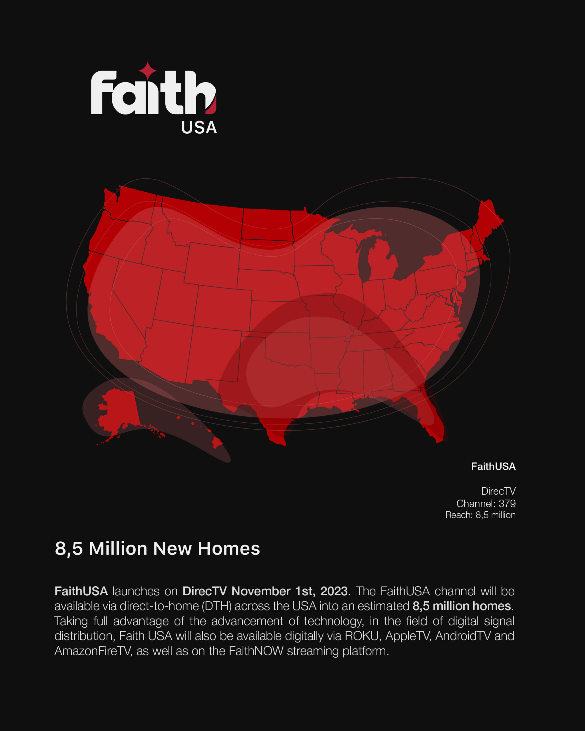 It is with great excitement and anticipation that Faith TV USA is ...